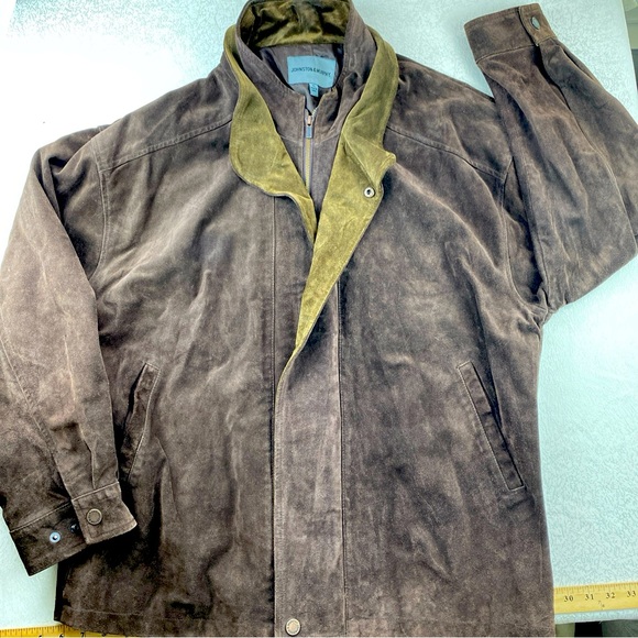 Johnson & Murphy | Jackets & Coats | Vintage Men Xl Leather Jacket ...